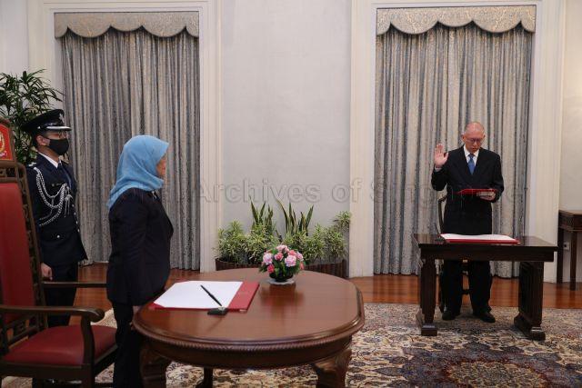 Taken at: Swearing in of Judges at Istana Pictured: