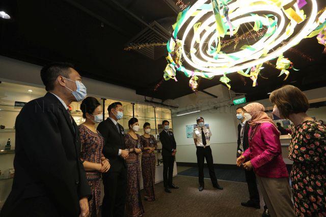 Taken at: Visit to front-line workers at Changi Airport