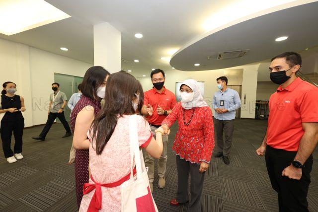 Taken at: President Halimah Yacob’s visit to National Day