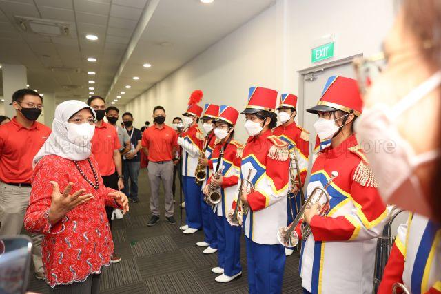 Taken at: President Halimah Yacob’s visit to National Day