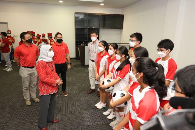 Taken at: President Halimah Yacob’s visit to National Day