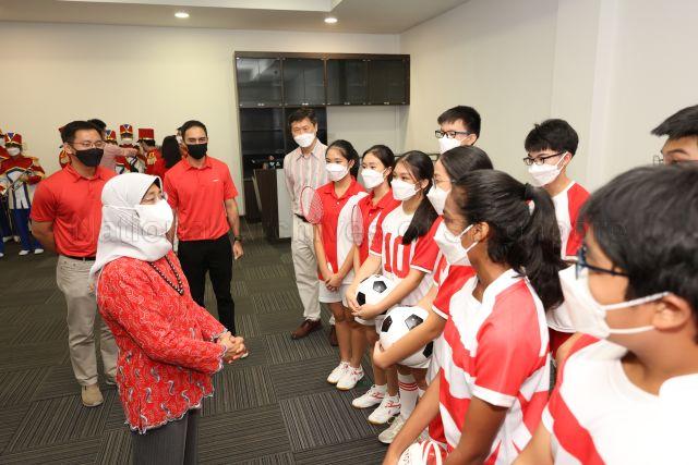 Taken at: President Halimah Yacob’s visit to National Day
