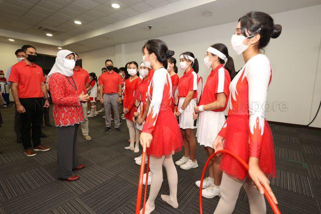 Taken at: President Halimah Yacob’s visit to National Day