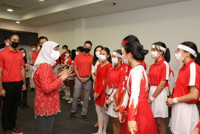 Taken at: President Halimah Yacob’s visit to National Day