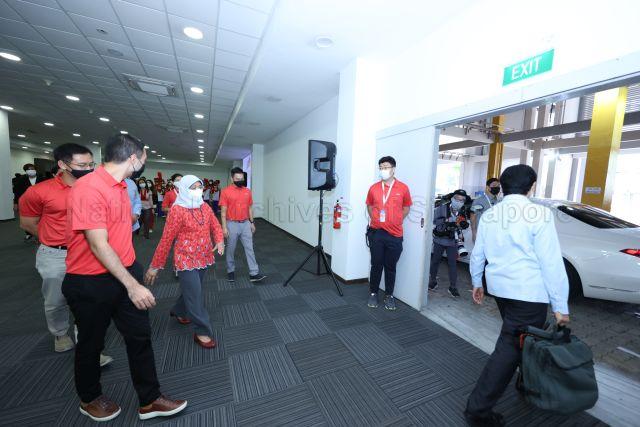 Taken at: President Halimah Yacob’s visit to National Day