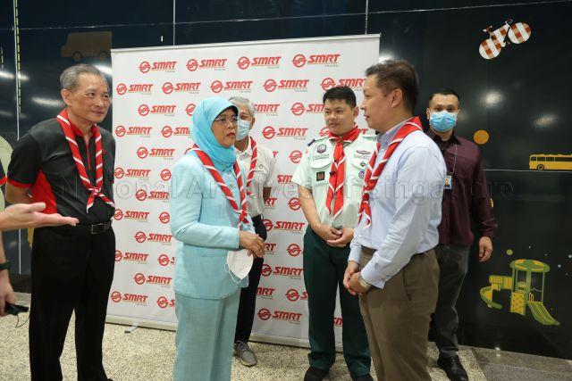 Taken at: Launch of Annual Scout Job Week at Woodlands MRT