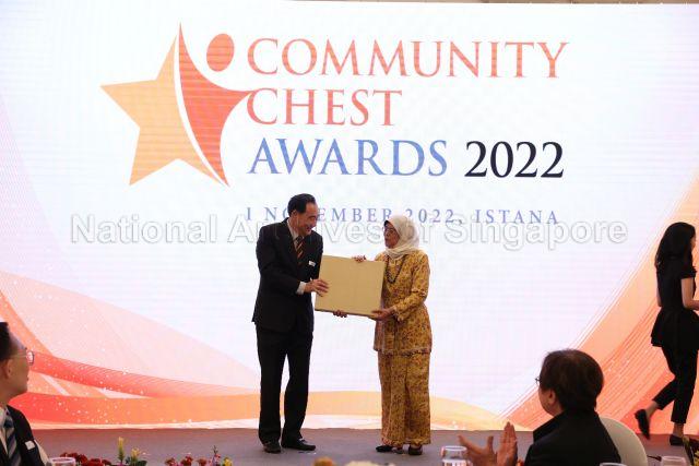 Taken at: Community Chest Awards Ceremony 2022 at the Istana