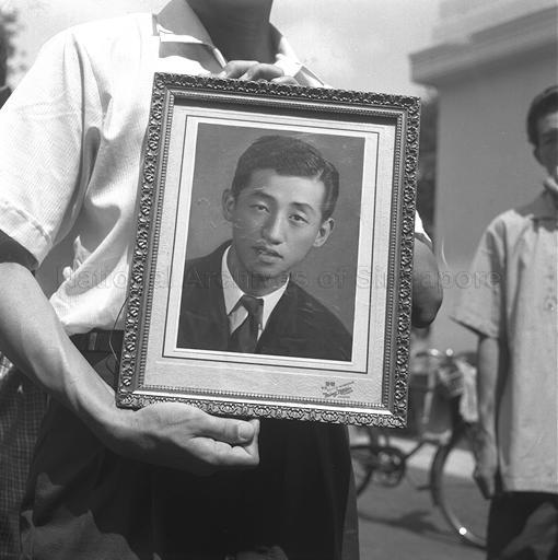 PORTRAIT OF TAN KOK HIAN, A VICTIM OF PULAU SENANG RIOT WHO