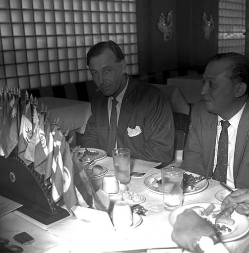 PULAU SENANG RIOT - SUPERINTENDENT D S DUTTON (LEFT) OF