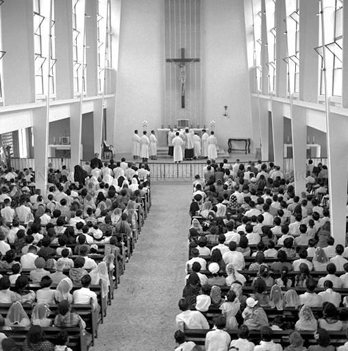 A STRIKING NEW CHURCH OF CONTEMPORARY DESIGN WAS OPENED AT