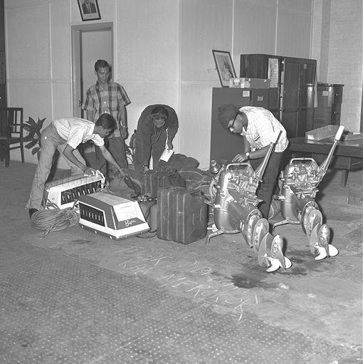 OPIUM SEIZED BY SINGAPORE CUSTOMS BEING EXAMINED AT THE