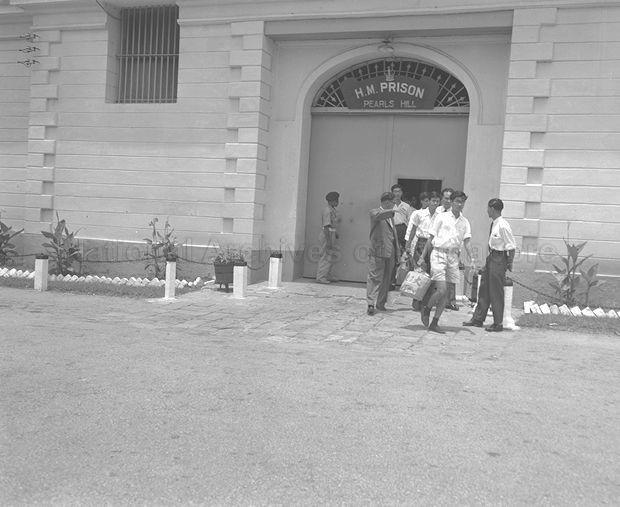 14 STUDENTS WERE RELEASED FROM OUTRAM ROAD JAIL AFTER THE