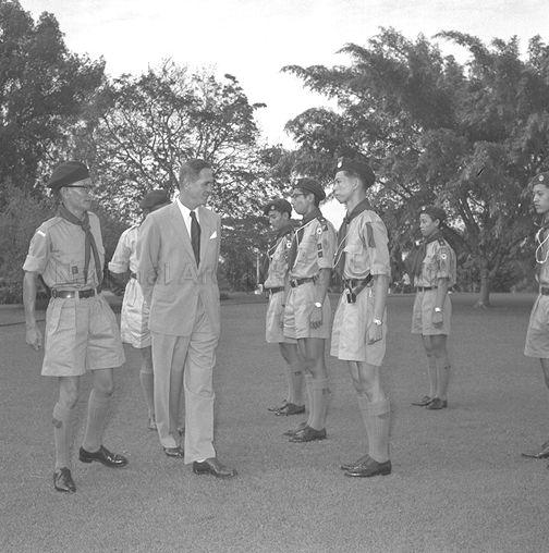 THE YANG DI-PERTUAN NEGARA OF SINGAPORE SIR WILLIAM GOODE AT