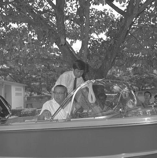 MINISTER FOR INTERIOR AND DEFENCE LIM KIM SAN (SEATED)