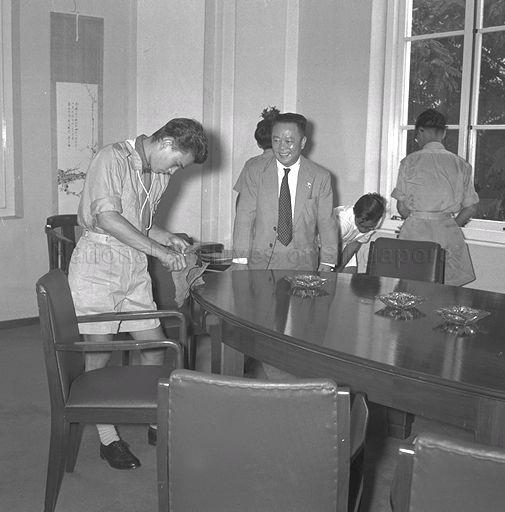 SCOUTS DOING SOME WORK DURING 'JOB WEEK' AT THE CHIEF