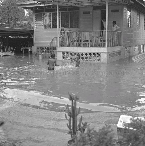 FLOOD AT ELLIS ROAD DURING MORNING STORM