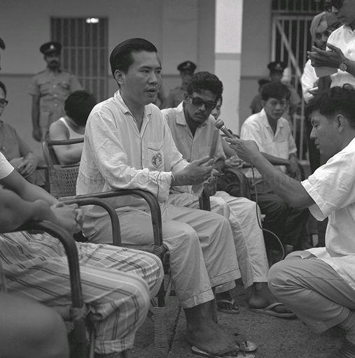 TWELVE POLITICAL DETAINEES INCLUDING LIM CHIN SIONG, MET THE