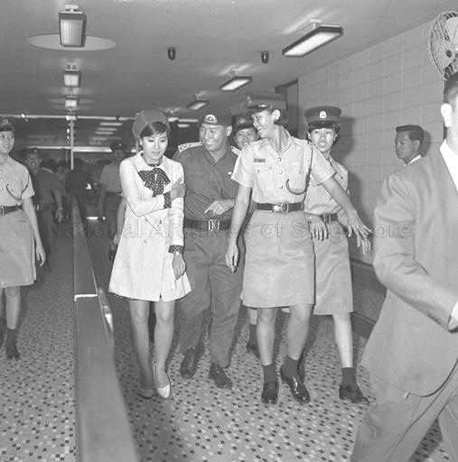 HONG KONG FILM STAR MISS CHAN POH CHU, 21, ON ARRIVAL AT