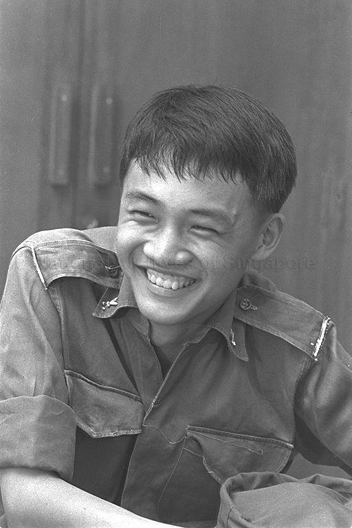 CHRISTOPHER HUANG, 18, WHO IS DOING HIS NATIONAL SERVICE IS