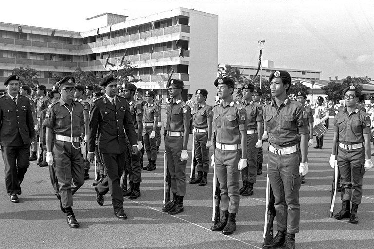 BRIGADIER KIRPA RAM VIJ (WALKING, RIGHT), DIRECTOR OF