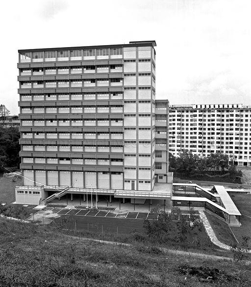 Multi-storey building (foreground) along Chin Swee Road that