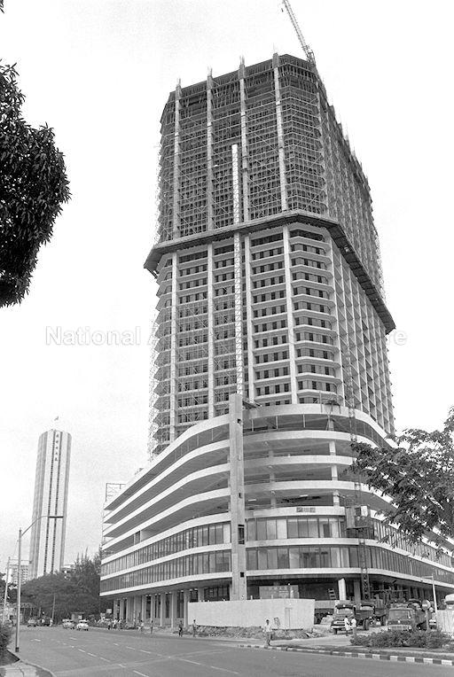 THE INTERNATIONAL PLAZA BUILDING UNDER CONSTRUCTION AT ANSON