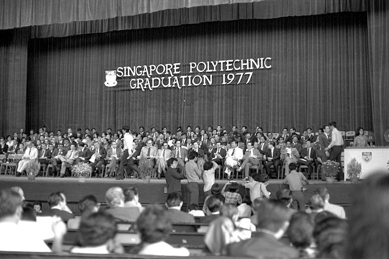 SINGAPORE POLYTECHNIC GRADUATION 1977. A TOTAL OF 2,332