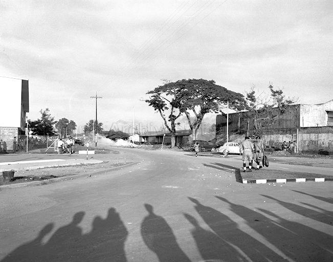 AFTERMATH OF THE 'COMMUNIST INSTIGATED' RIOTS. ABOUT 2,000