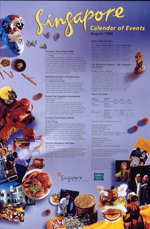 Singapore : calendar of events August 1998