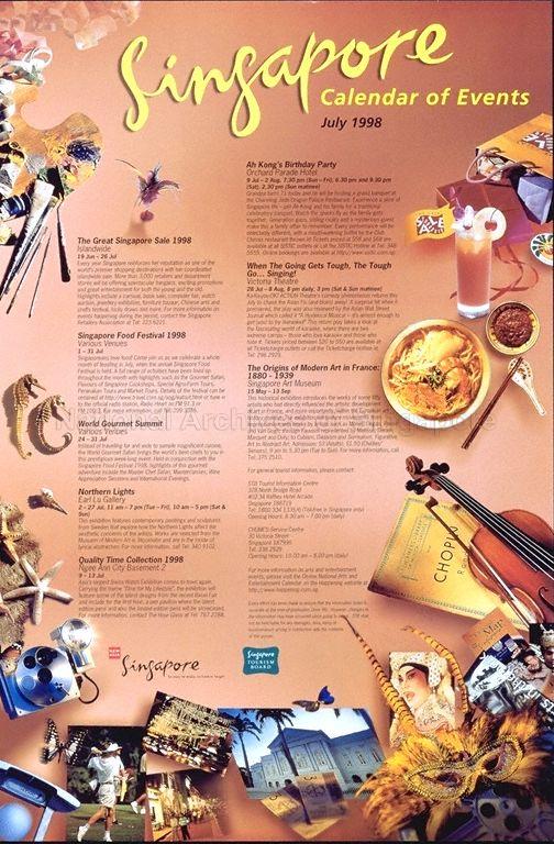 Singapore : Calendar of Events July 1998