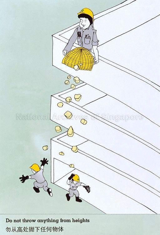 Do not throw anything from heights