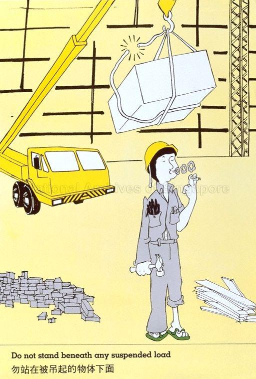 Do not stand beneath any suspended load