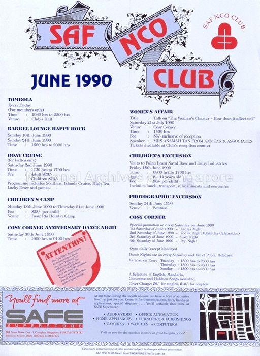 SAF NCO CLUB * June 1990.