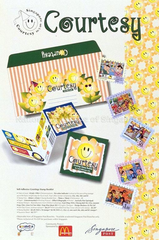 Courtesy * Self-Adhesive Greetings Stamp Booklet * Date of