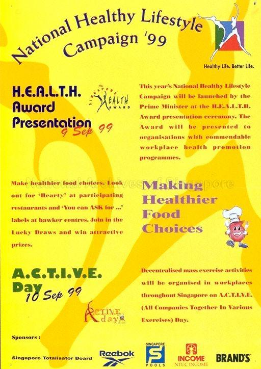 National Healthy Lifestyle Campaign '99 * H.E.A.L.T.H. Award