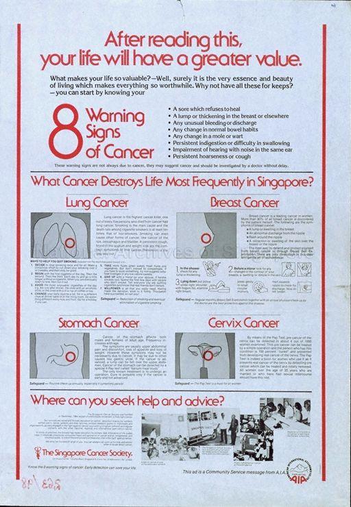8 warning signs of cancer