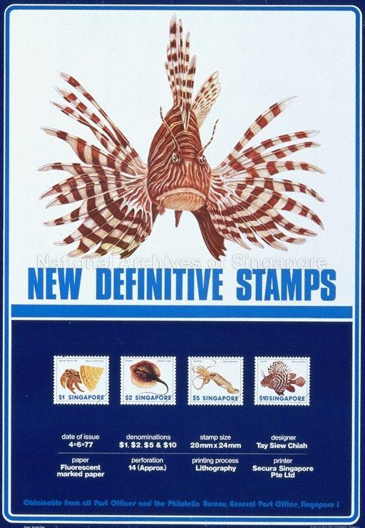 New definitive stamps : date of issue, 9 Apr 1977.