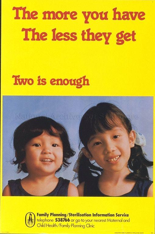 The more you have, the less they get : two is enough.