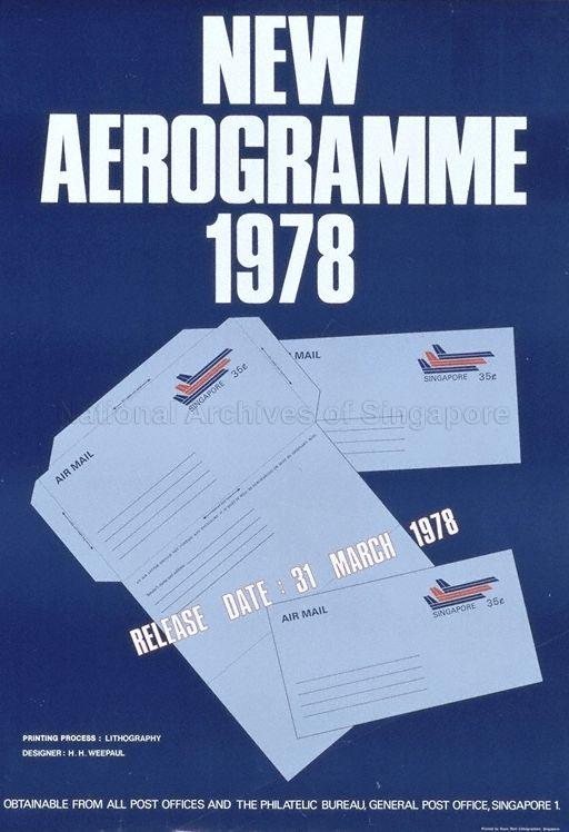 New aerogramme 1978 : release date, 31 March 1978
