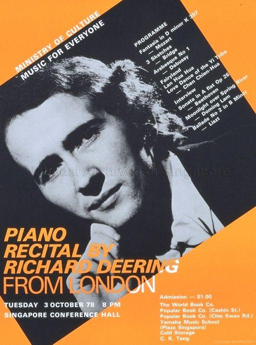 Piano recital by Richard Deering from London : Tuesday, 3