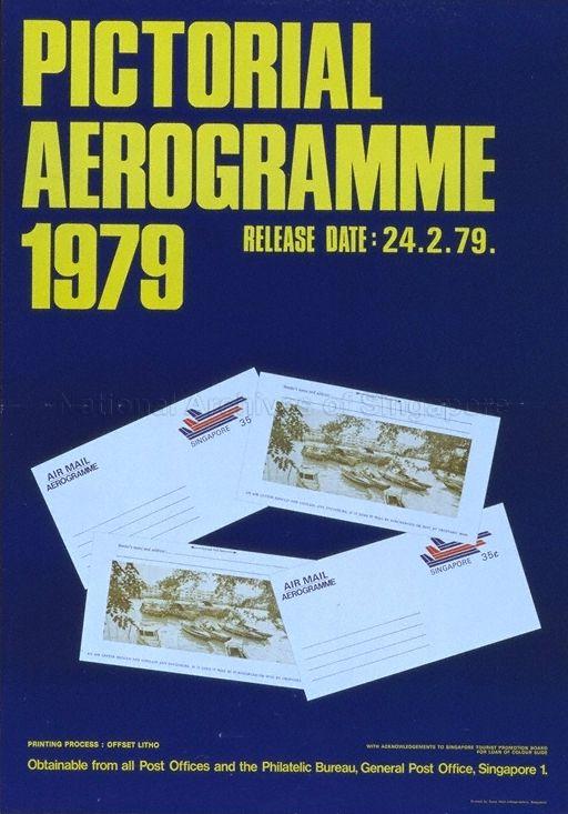 Pictorial aerogramme stamps, 1979 : release date, 24 Feb