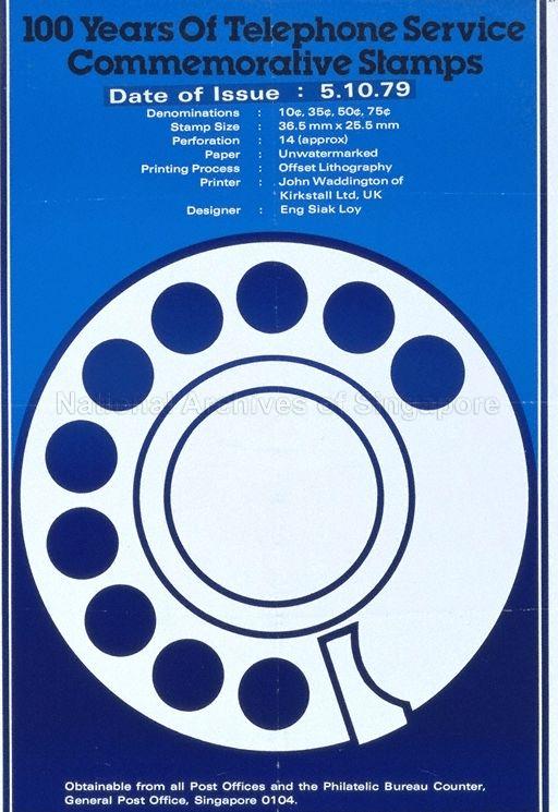 100 years of telephone service commemorative stamps : date