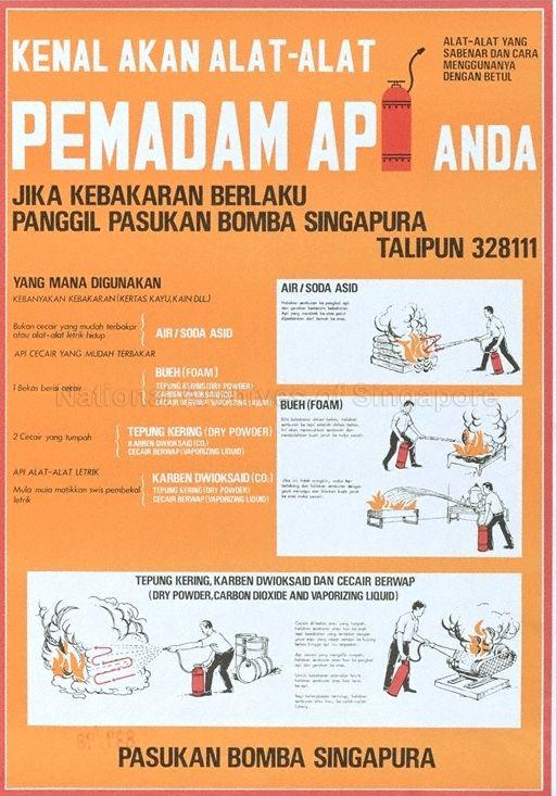 Kenal akan alat-alat pemadam api anda : jika kebakaran