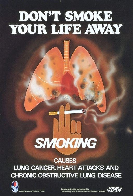 Don't Smoke Your Life Away * Smoking Causes Lung Cancer,