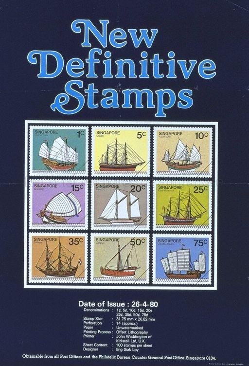 New definitive stamps : date of issue : 26.4.80.