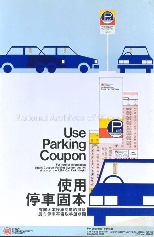 Use parking coupon (Title and text have Chinese