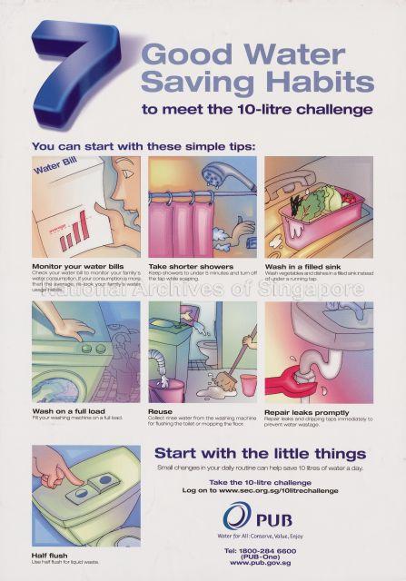 7 good water saving habits to meet the 10-litre challenge