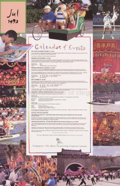 Jul 1993 Calendar of events