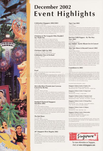 December 2002 Event highlights