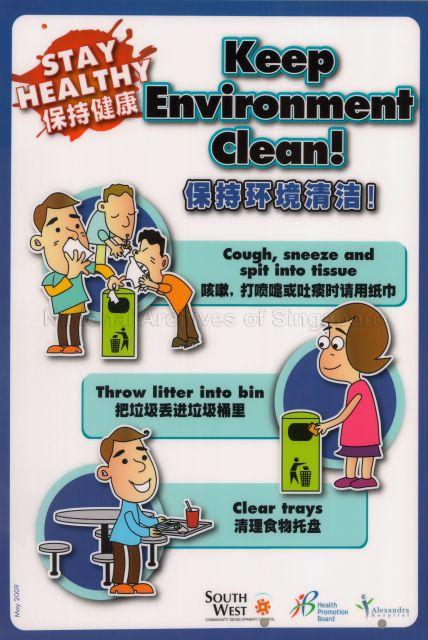 Stay Healthy. Keep Environment Clean! (In English and